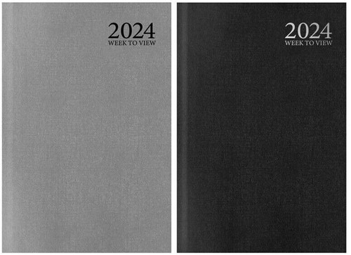 2024 DIARY A5 / A4 POCKET SMALL / SLIM LINE LUXURY WEEK TO VIEW FASHION ...