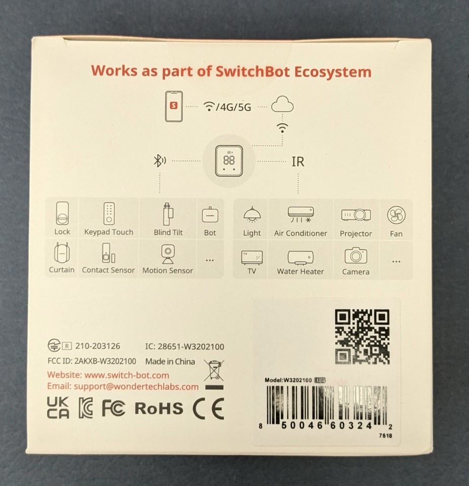 SwitchBot Hub 2 Portable Contact Sensor All In One Smart Home Hub Ecosystem | eBay