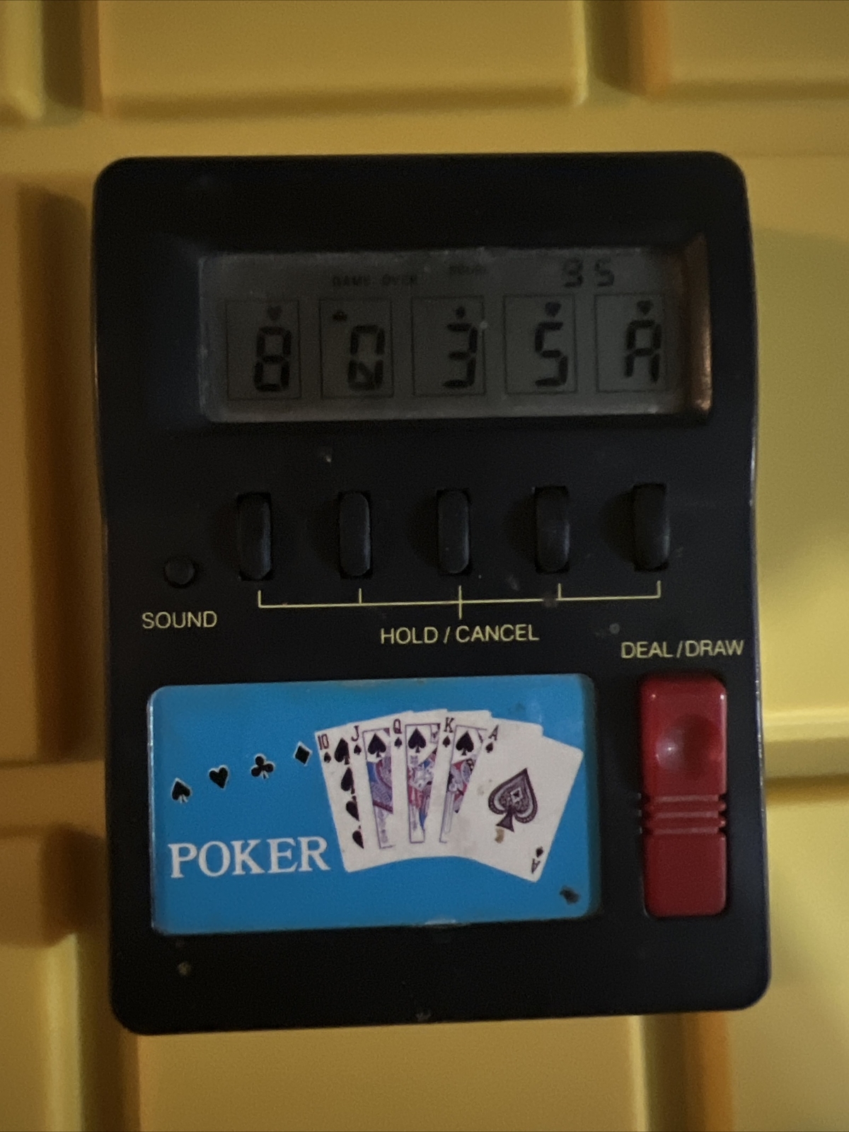Vintage Radio Shack Electronic Handheld Poker LCD Mini Poker Gambling ...
