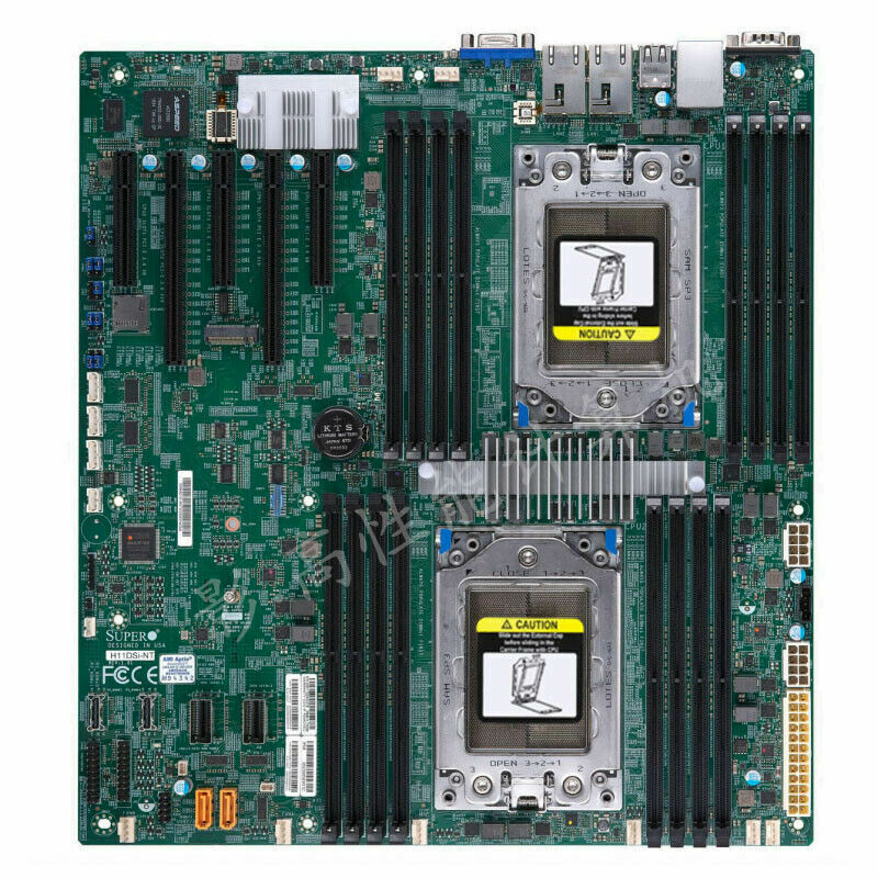 Supermicro H11DSi Motherboard + 2x AMD EPYC 7K62 48 Core 2.3GHz CPU OEM ...