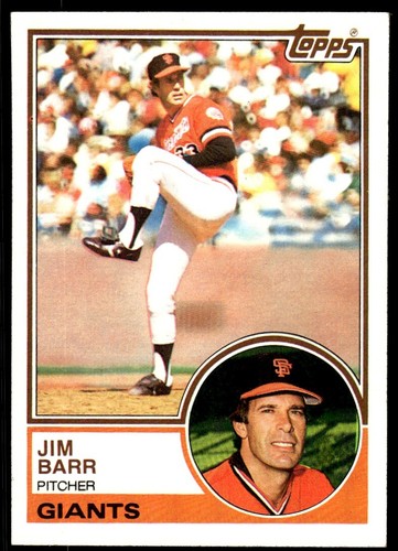 1983 Topps Jim Barr San Francisco Giants #133 | eBay