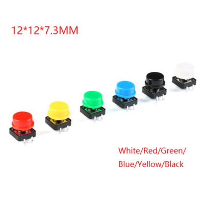 Round Button Cap For 12*12*7.3MM Micro Switch Cap Tactile Key Switch 6 ...