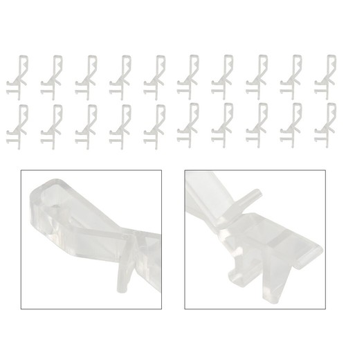 Stealth Channel Curtain Clips Transparent and Easy Installation | eBay