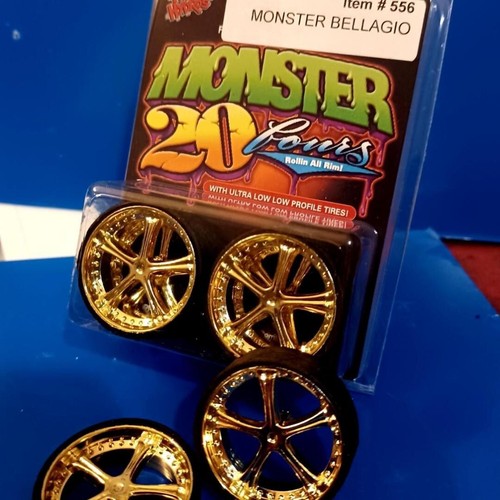 Hoppin Hydros Monster 24s GOLD BELLAGIO SCALE Lowrider Wheels Rims ...