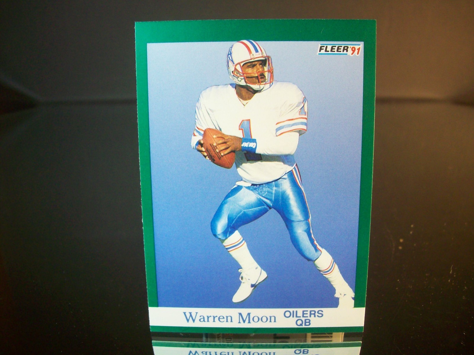 Warren Moon Fleer 1991 Card #70 Houston Oilers NFL Football | eBay
