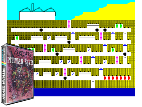 Sinclair Zx Spectrum 48K Gioco - Pitman Sette - Visions - Testata e ...
