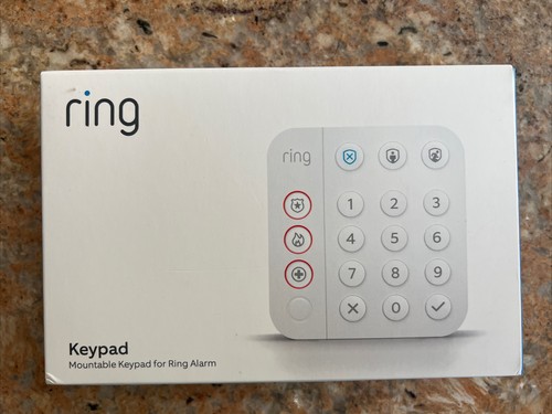 Ring Alarm Home 2nd Generation Keypad, Charging Cable/adapter, Mounting ...