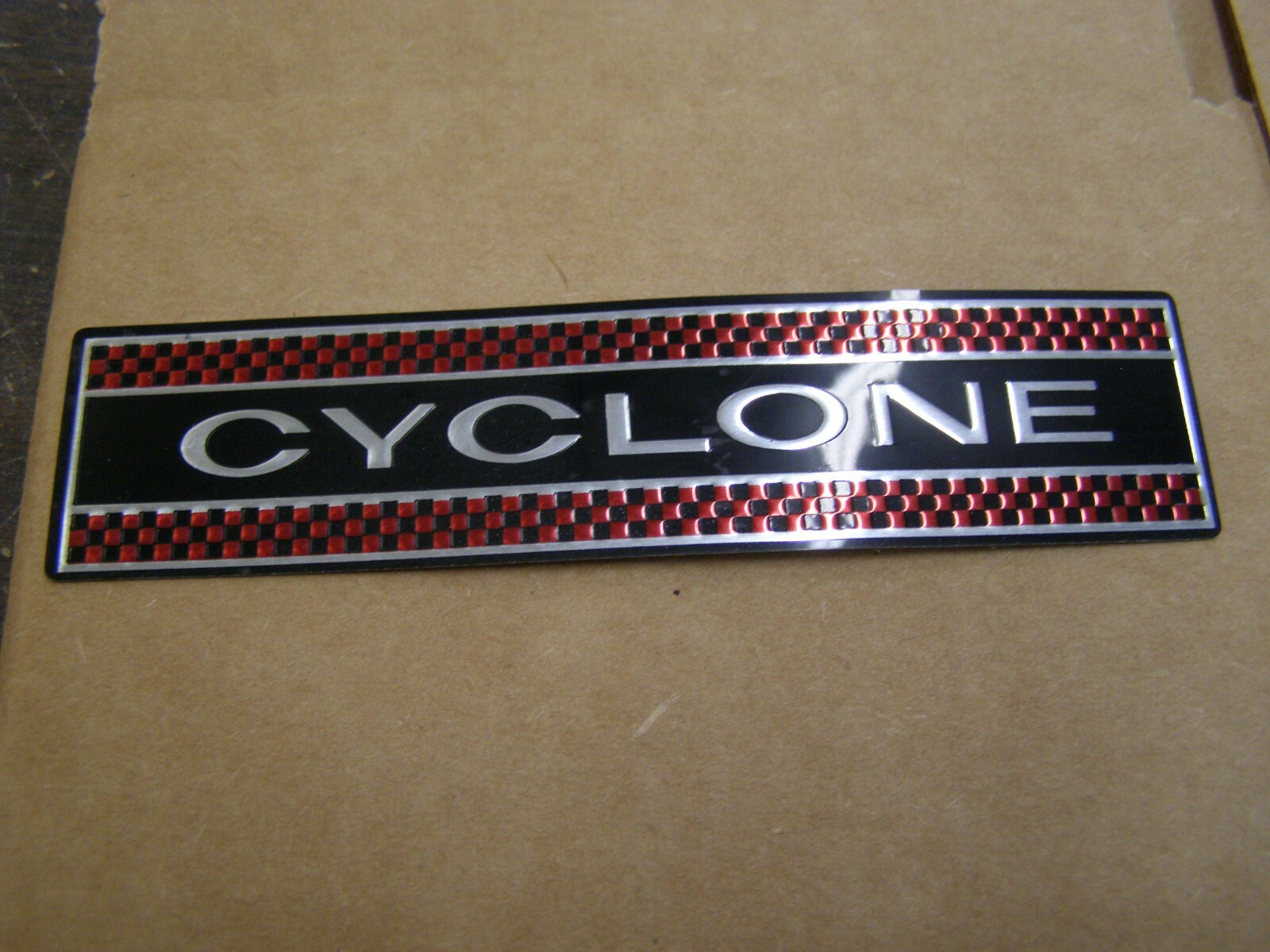NOS OEM Ford 1969 Mercury Cyclone Grille Emblem Foil Insert Ornament | eBay