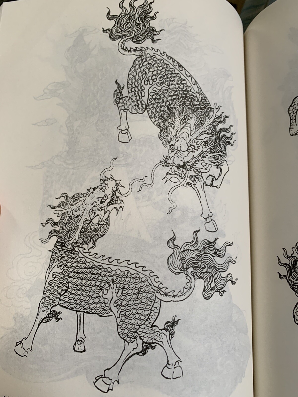 Japanese Kirin Drawing