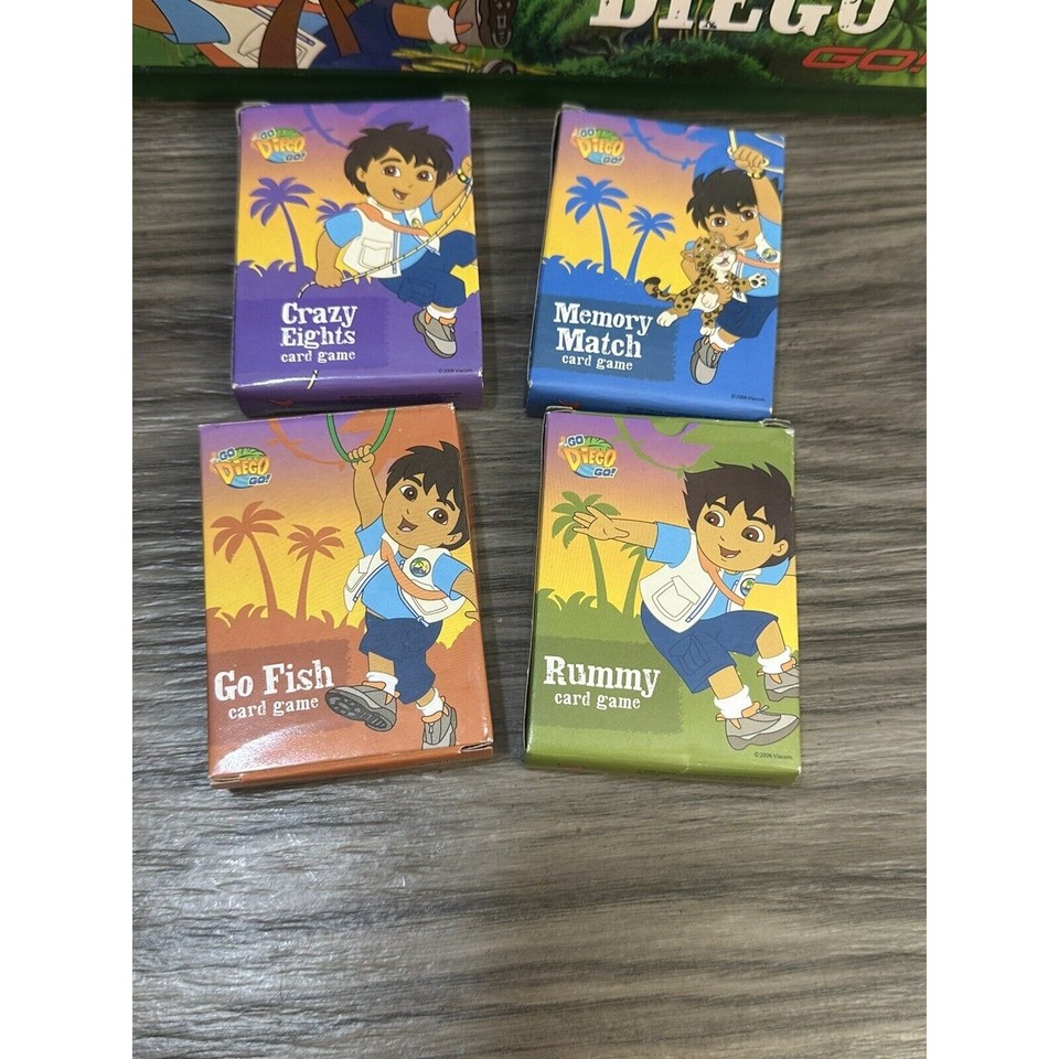 Nick Jr Go Diegi Go Game Table with Eight Games Checkers Bingo Dominoes ...