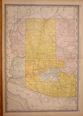 *Antique 1881 Map ~ Territory of Arizona ~ (15x21)-#06 | eBay