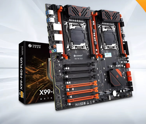 NEW X99 F8D PLUS Dual CPU LGA2011-3 Xeon DDR4 NVMe Server Motherboard ...