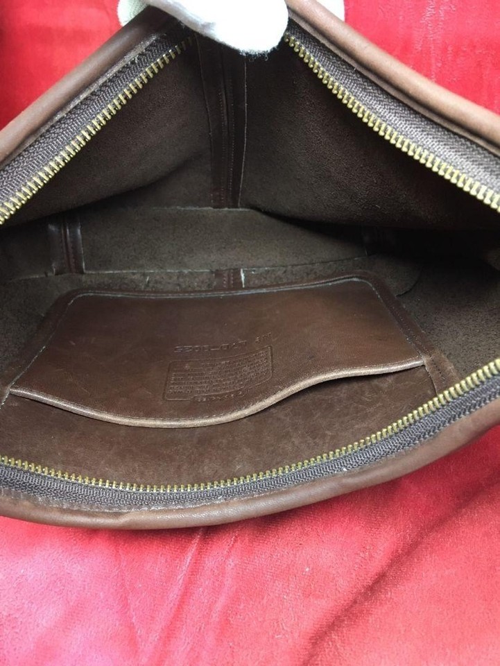 Vintage COACH 9025 Dark Brown Leather Ergo Hobo One Shoulder Used Auth ...