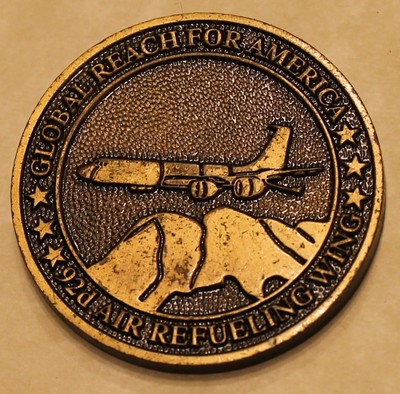 92nd Air Refueling Wing Command Chief Air Force Challenge Coin | eBay