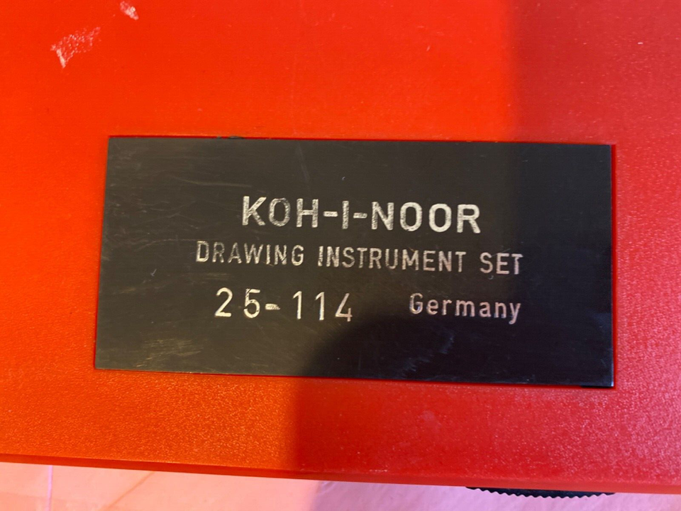 Vintage Koh-I-Noor Drafting Educator Drawing Instrument Set 25-114 ...