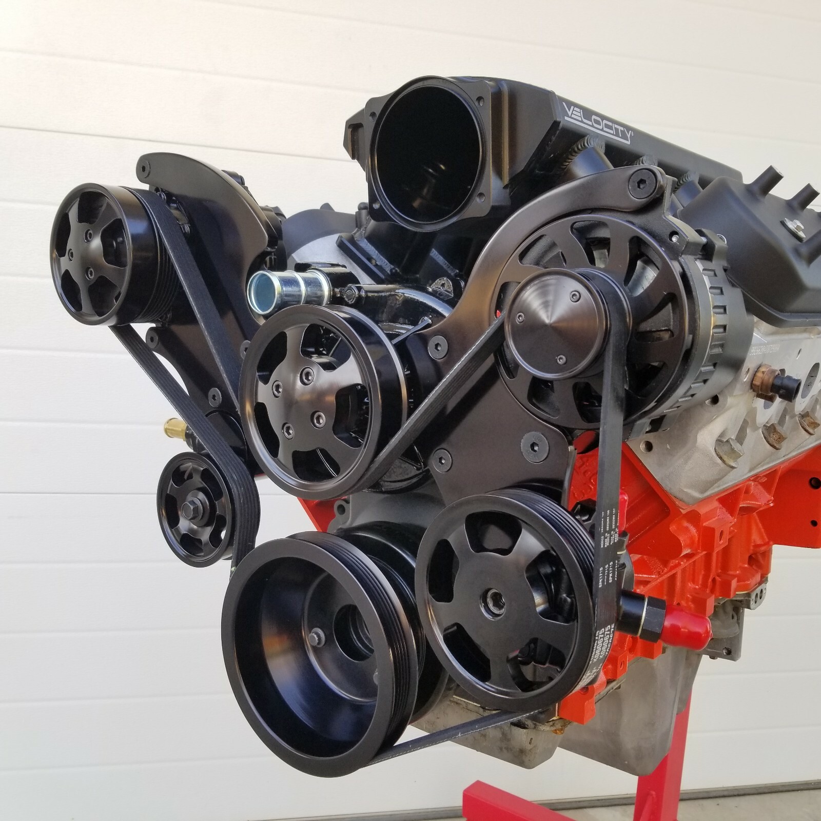 LS Engine Black Aluminum Serpentine Front Drive Kit LS1 LS2 LS3 5.3 6.0 ...