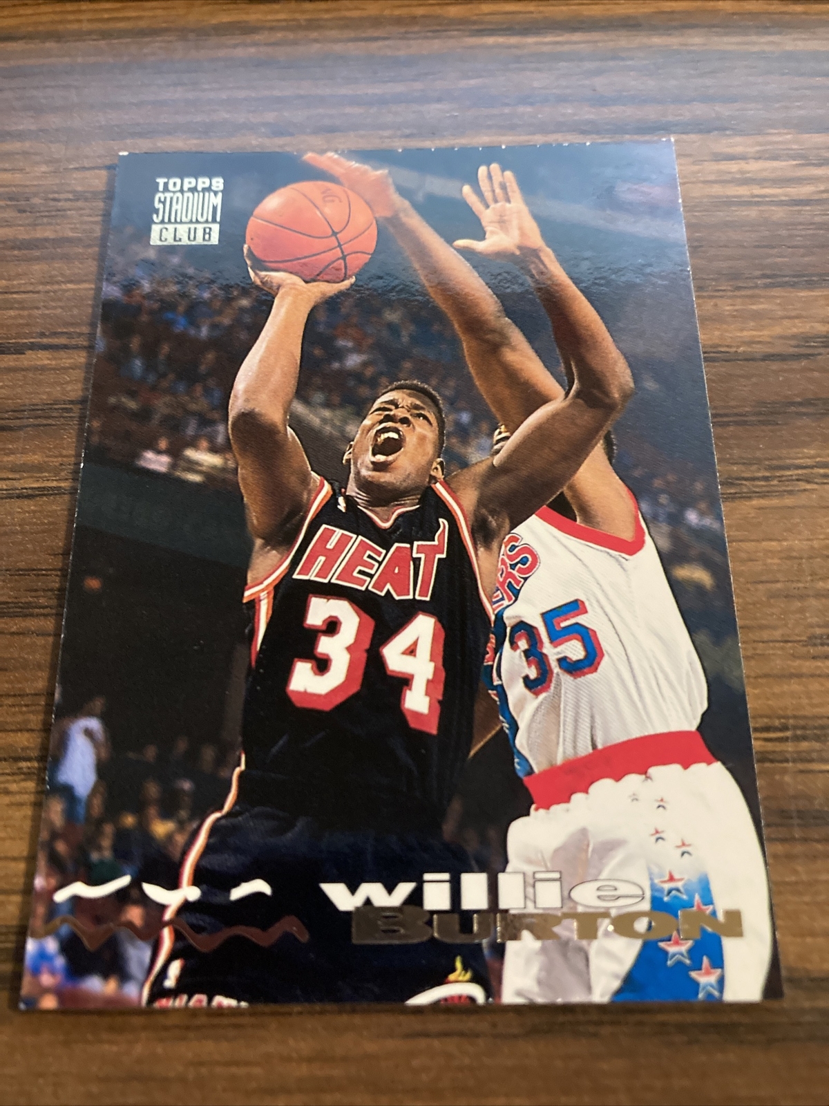 1993-94 Topps Stadium Club Willie Burton Miami Heat Guard #33 | eBay