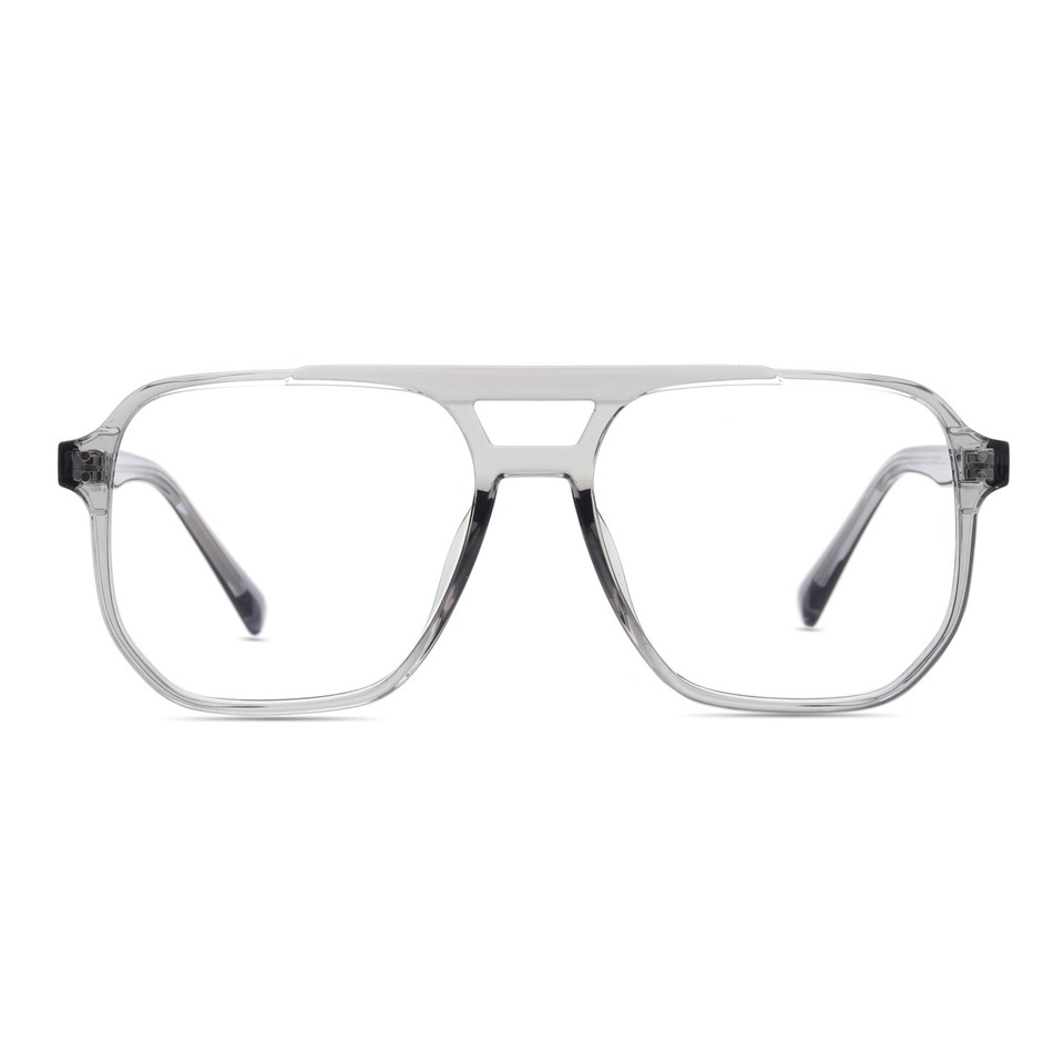 Fashion Retro Full Rim Photochromic Grey Reading Glasses Readers ...