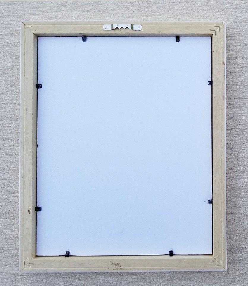 Thin Satin Black Picture Frame - wood - 3/4" wide - 14x18 artist frame ...