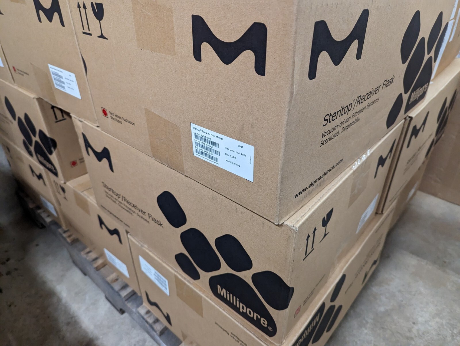 Millipore S200B10RE Stericup Quick Release Bottle Top Receiver Flasks ...