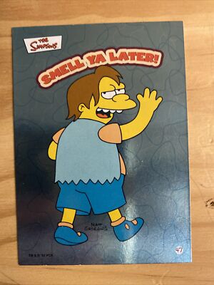 NELSON Smell ya later! 2002 Topps The Simpsons Sticker Foil #47 | eBay