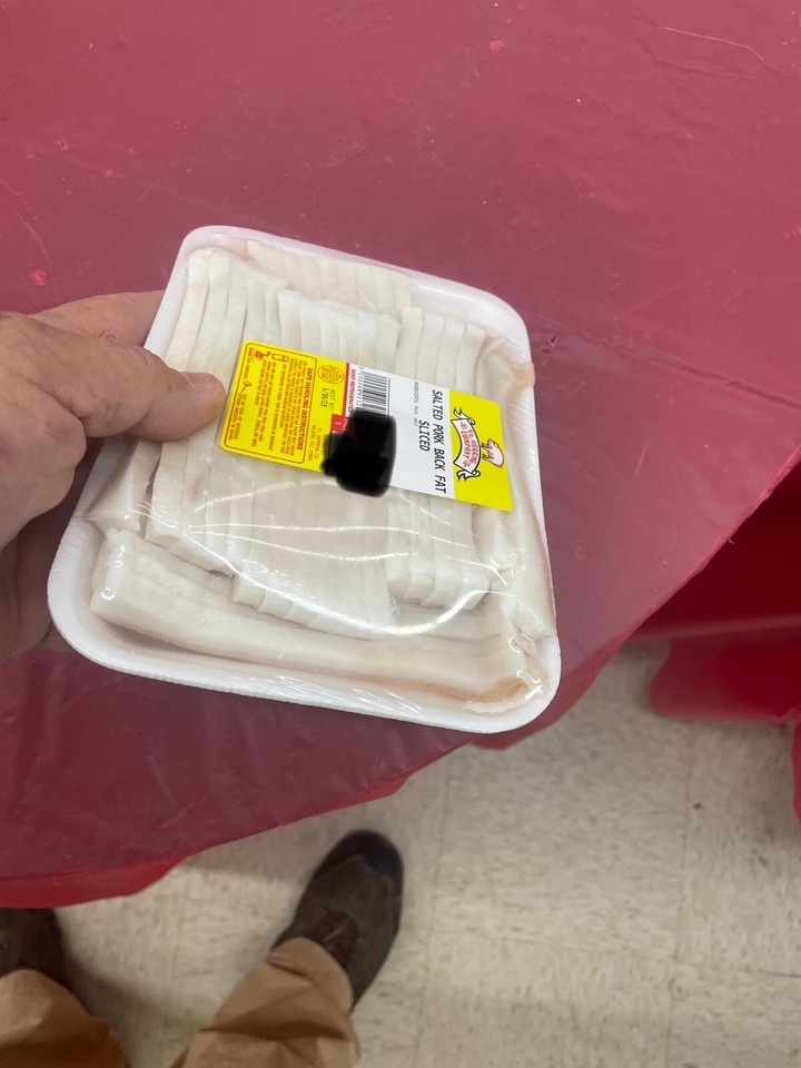 Salted Pork Fatback Sliced 2 POUNDS Southern Country Food , Soul Food ...