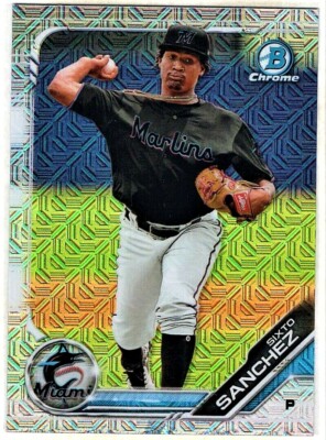 SIXTO SANCHEZ - 2019 BOWMAN CHROME PROSPECTS MEGA BOX MOJO REFRACTOR RC ...
