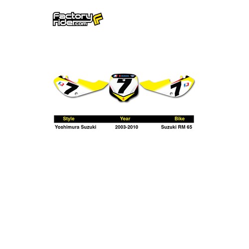 2003-2018 Suzuki RM65 James Stewart Dirt Bike Graphics Kit Graphics ...