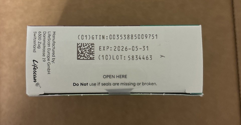 1 x Onetouch Verio 100ct Test Strips Exp 05/2026+ | eBay