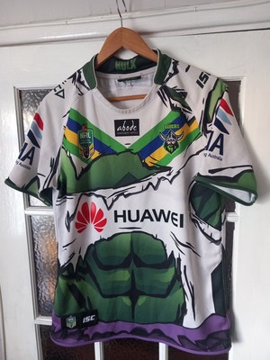 Nrl Marvel Canberra Raiders Hulk Rugby League Shirt Size Medium | eBay ...