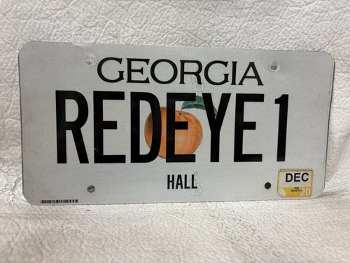 2020 Georgia Vanity License Plate ~ REDEYE1 | eBay