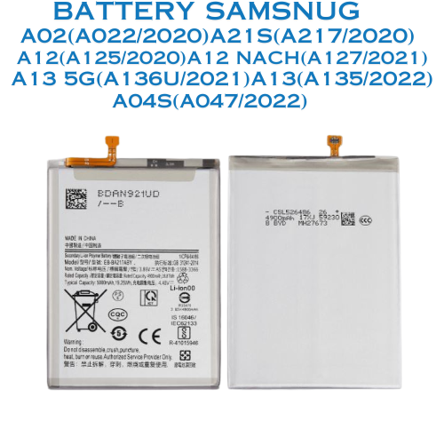Battery Replacement For Samsung A02/A21S/A12/A135G/A134G/A04S (5000mAh ...