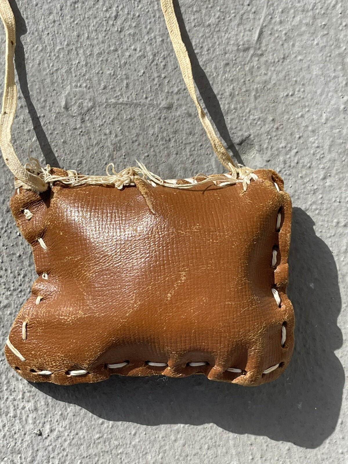 Authentic jewish parchment amulet in a leather bag 4 … - Gem