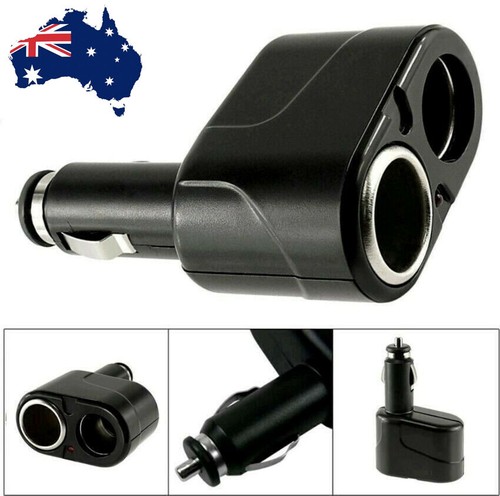 2 Way Dual 12V Car Cigarette Lighter Socket Splitter Power Adapter ...