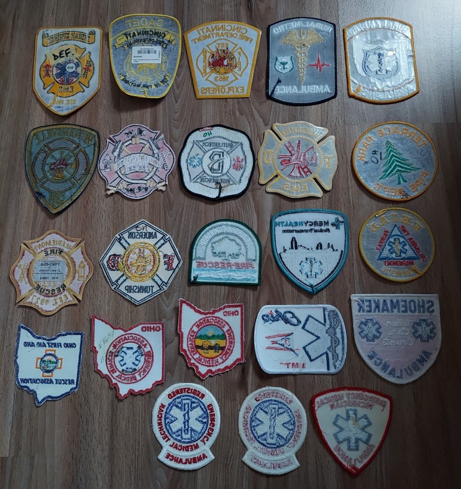 Cincinnati Ohio Oh Area Vintage Rare Fire Department EMT EMS Ambulance ...