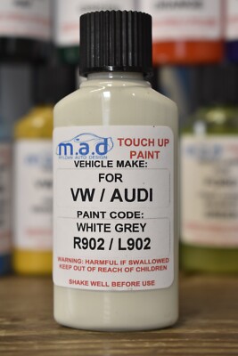 VW Audi Grey White R902 L902 Touch Up Kit Bottle Brush Repair Paint ...