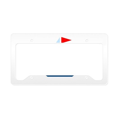 CafePress Red Flag Sail Boat License Plate Holder License Frame ...