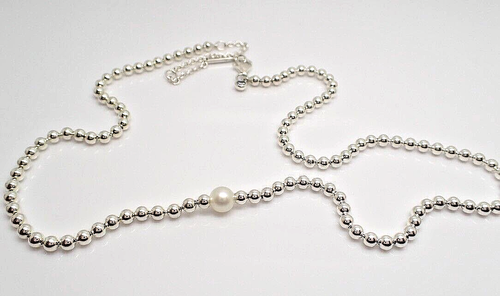 Authentic Pandora #393176C01-45 Treated Cultured Pearl & Beads Necklace ...