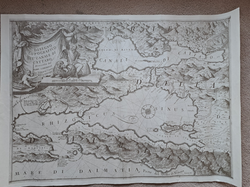 Antique 1688 Map of Channel of Carnaro by Padre Coronelli in Venice | eBay