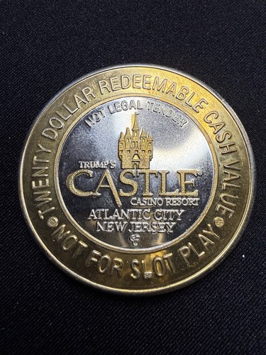 Trump Castle Casino AC $20 Delaware State Seal $20 Strike Token - G18 ...