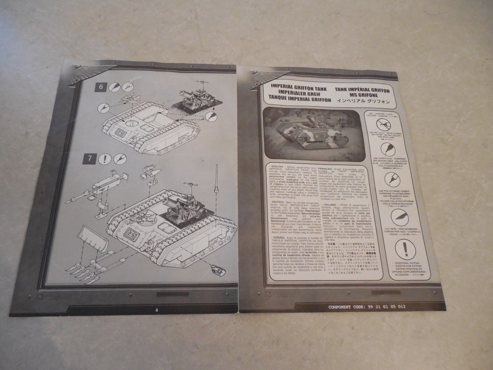IMPERIAL GRIFFON TANK ASSEMBLY INSTRUCTIONS, WARHAMMER 40K, GAMES ...