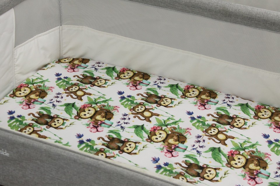 COT FITTED SHEET PATTERNED 100% cotton COT/COT BED 60x120 70x140 stars ...