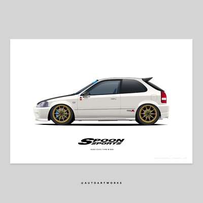 Limited Edition Spoon Sports EK9 Civic Type R K20 A3 Print Poster | eBay