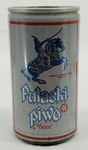 VINTAGE Pulaski Piwo Beer 12 oz. Steel/Aluminum Beer Can Empty/Tab ...