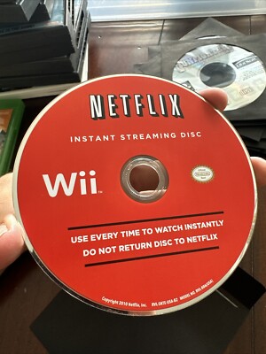 Original Netflix Instant Streaming Disc (Nintendo Wii) Game Disc And ...