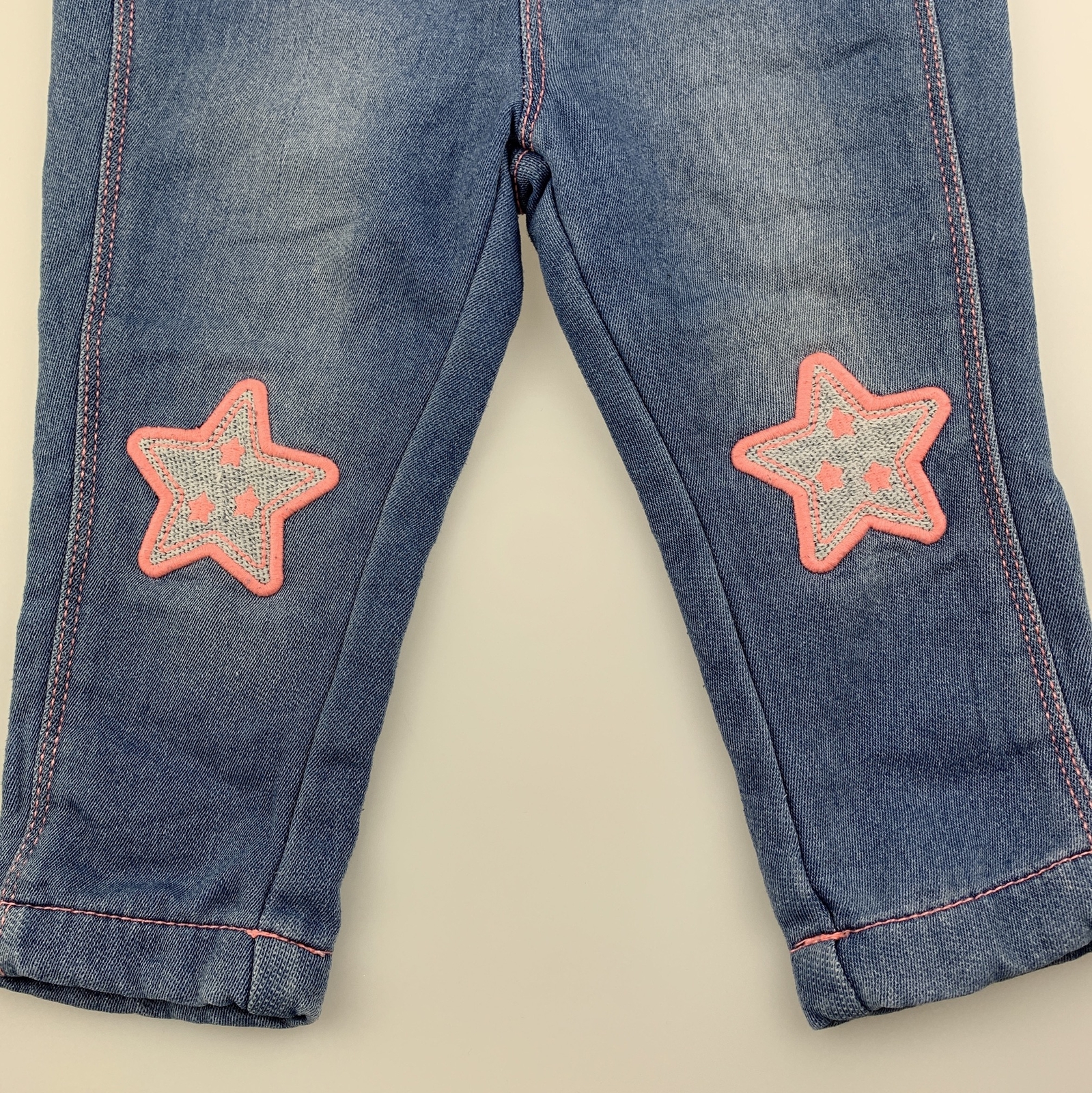 Girls size 0, Target, soft stretch knit denim pants, elasticated, FUC ...