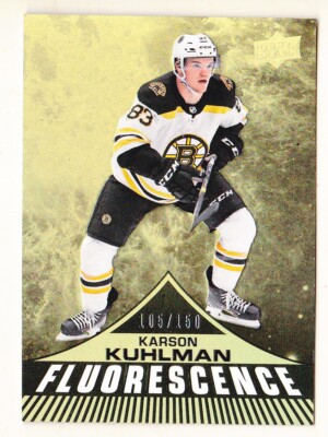 19-20 Upper Deck Karson Kuhlman /150 Rookie Fluorescence Bruins 2019 | eBay