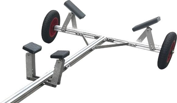 Origin Aluminum Small Boat Trailer Kayak Trailer Hand Dolly w/ T handle ...