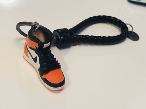 Nike Air Jordan 1 Satin Orange Sneakers Model Key Chain Gift | eBay