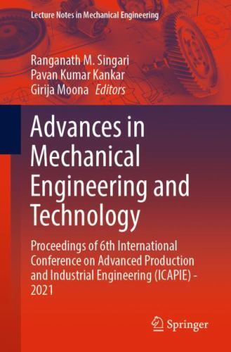 Advances in Mechanical Engineering and Technology: Proceedings of 6th Interna... 9789811696121 ...